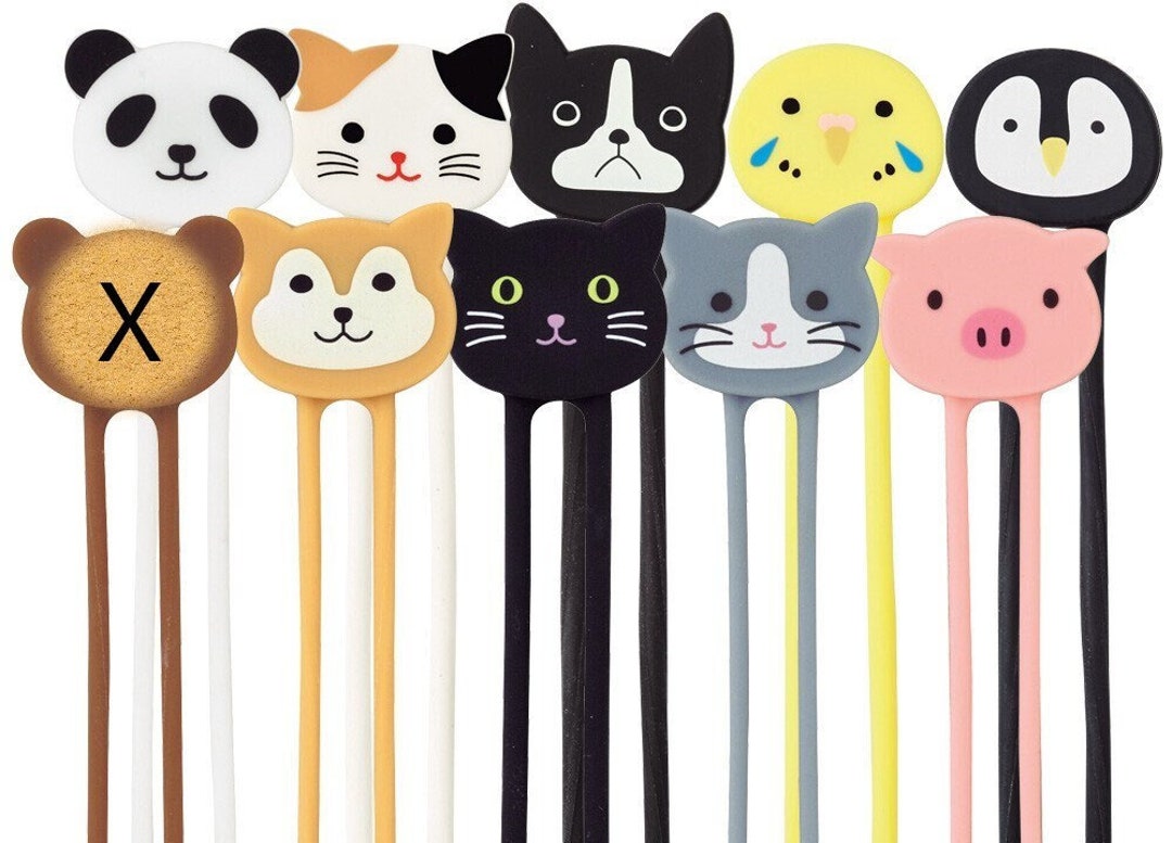 Kawaii Magnet Bands/organizers 2-pack/pick From 9 Designs: Shiba, Black ...