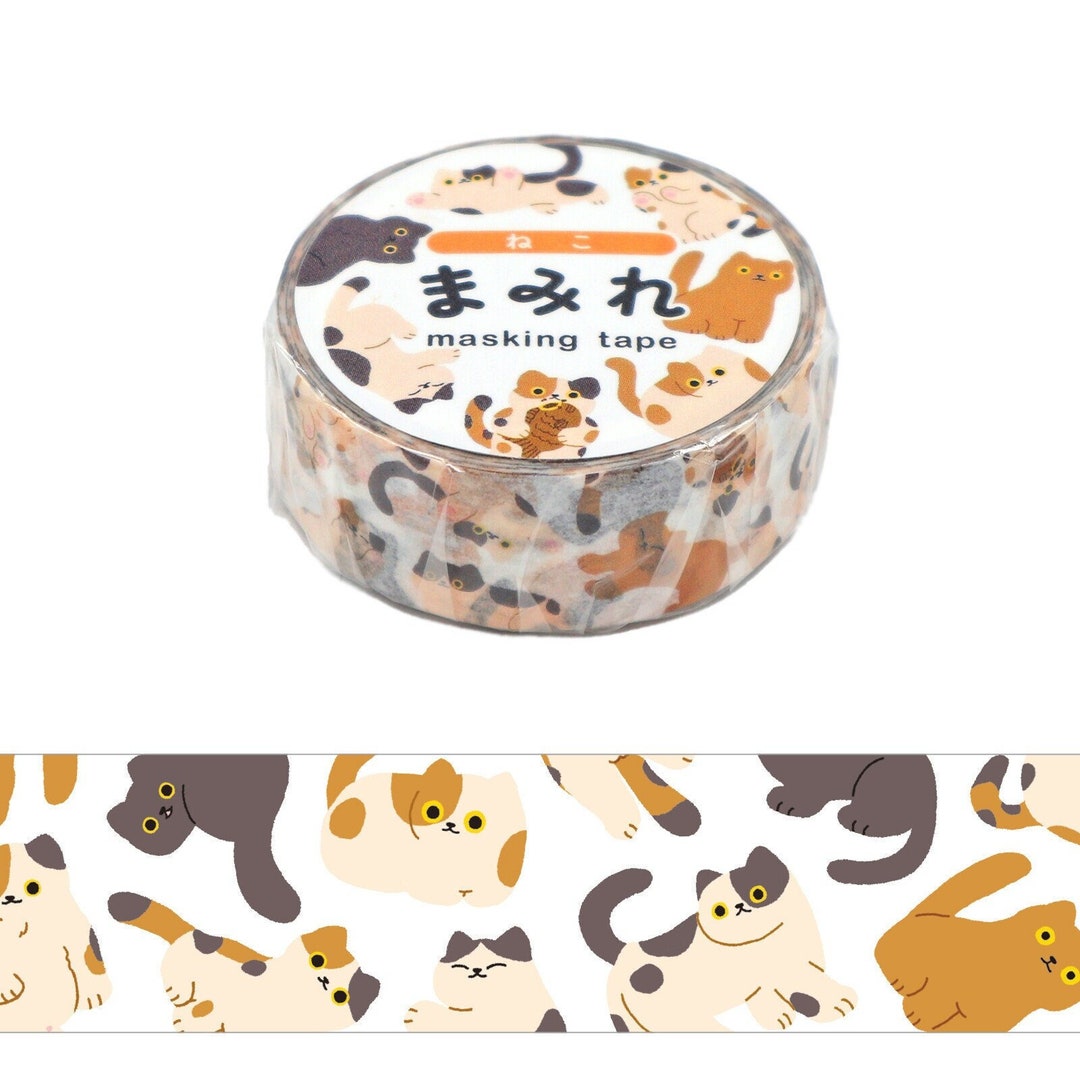 Washi Tape: CUTE CATS 3/5 2024 World Craft Japan Journal Planner ...