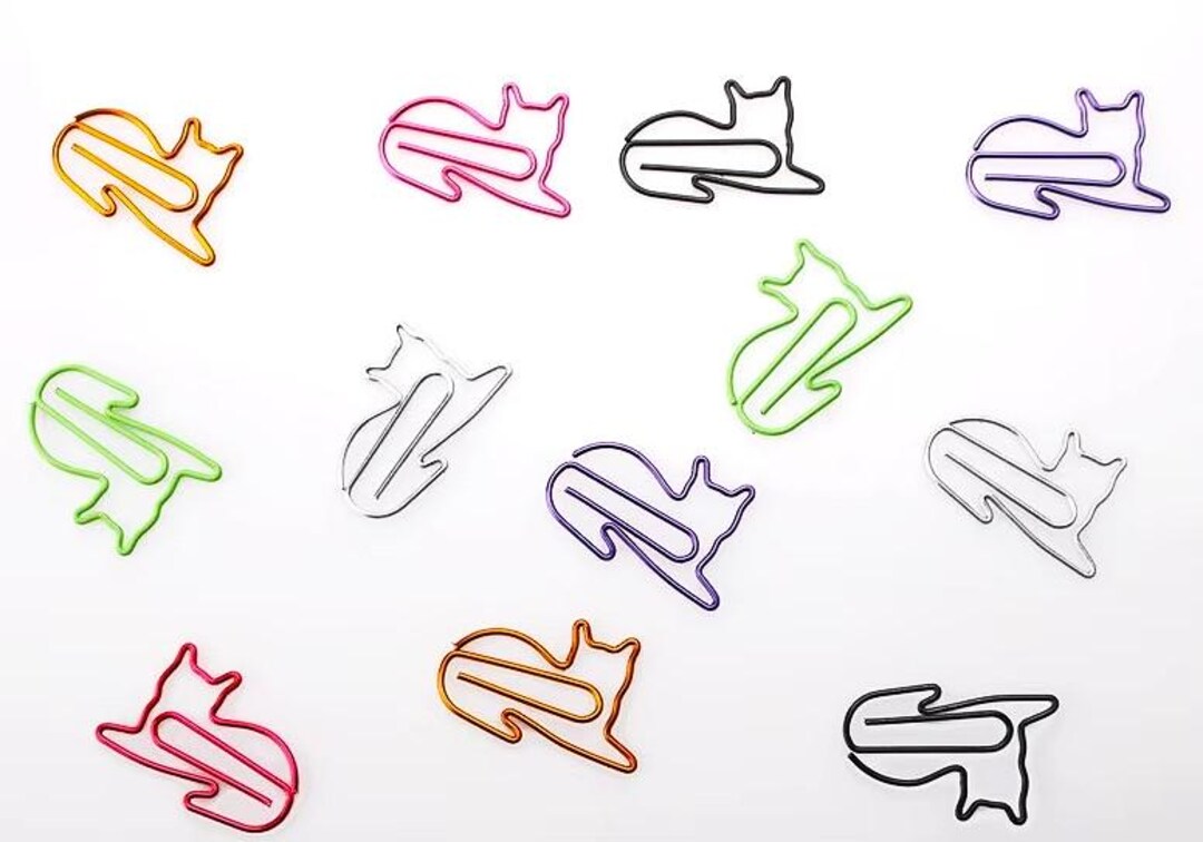 Paper Clips: LUV KITTY set of 4, Same Size 1.3 X 1 Journal Planner ...