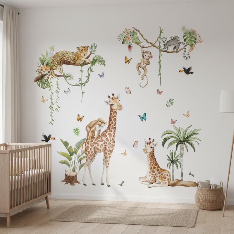 Safari Nursery Decal - Etsy