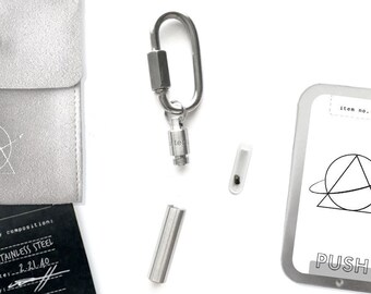 Martian Meteorite Fragment Men's Time Capsule Keychain | Etsy