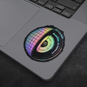 Cyberpunk Earth's Geology Holographic Vinyl Decal - Cyberpunk Laptop ...