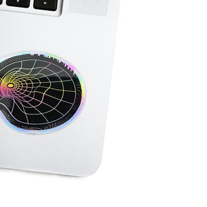 Cyberpunk Wormhole Holographic Vinyl Decal Sci-fi Laptop Sticker ...