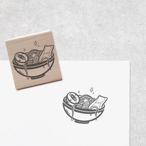 Cosmic Ramen Rubber Stamp Cute Kawaii Space Aesthetic Celestial ...