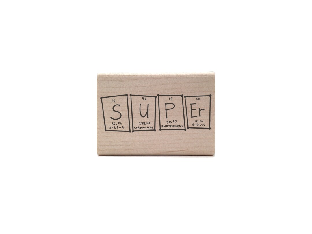 Super Periodic Elements Rubber Stamp Inspirational Chemistry Grading ...