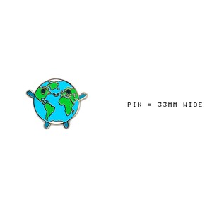 Happy Earth Enamel Pin - Space Buddy Astronomy Lapel Pin / Badge - STEM ...