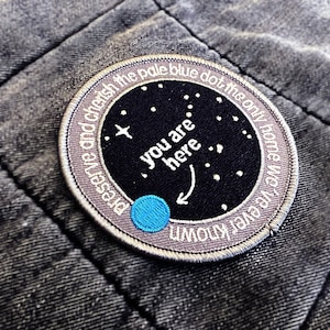 Pale Blue Dot Patch Cosmos Expedition Patch Space Mission Jacket Patch ...