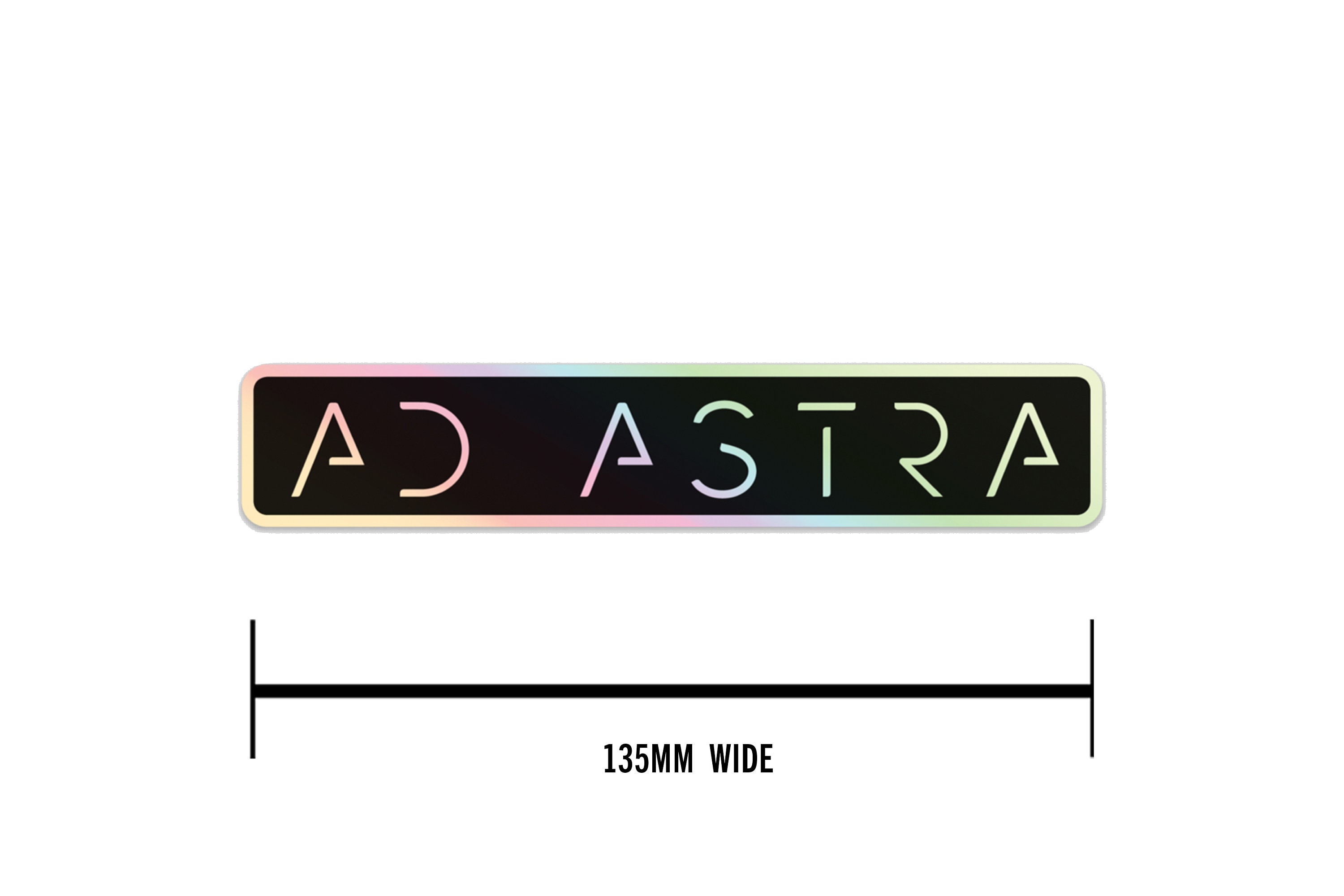 Ad Astra Holographic Decal Cyberpunk Futurist Vinyl Decal | Etsy