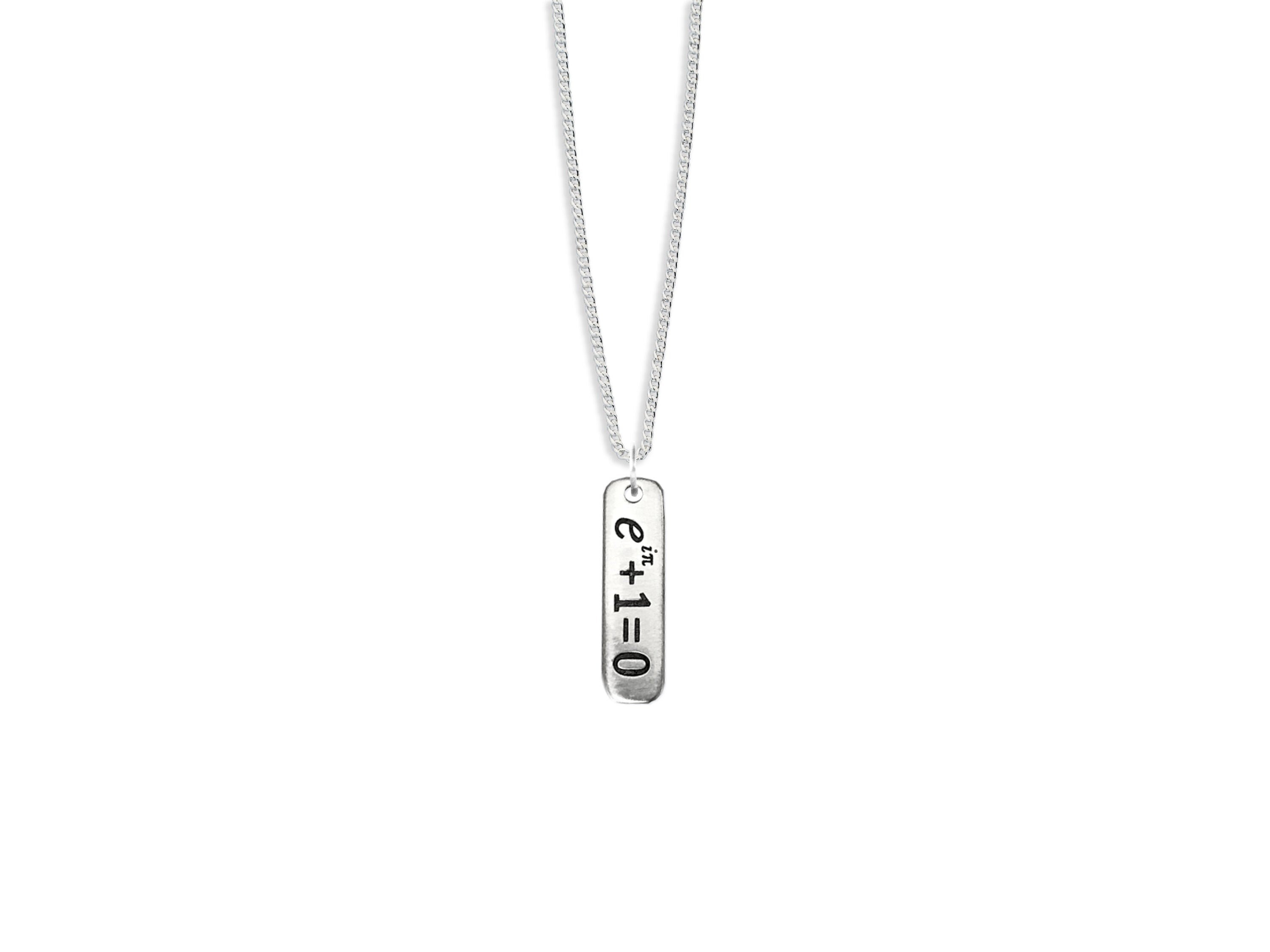 Handmade Sterling Silver Euler's Identity Necklace Math | Etsy