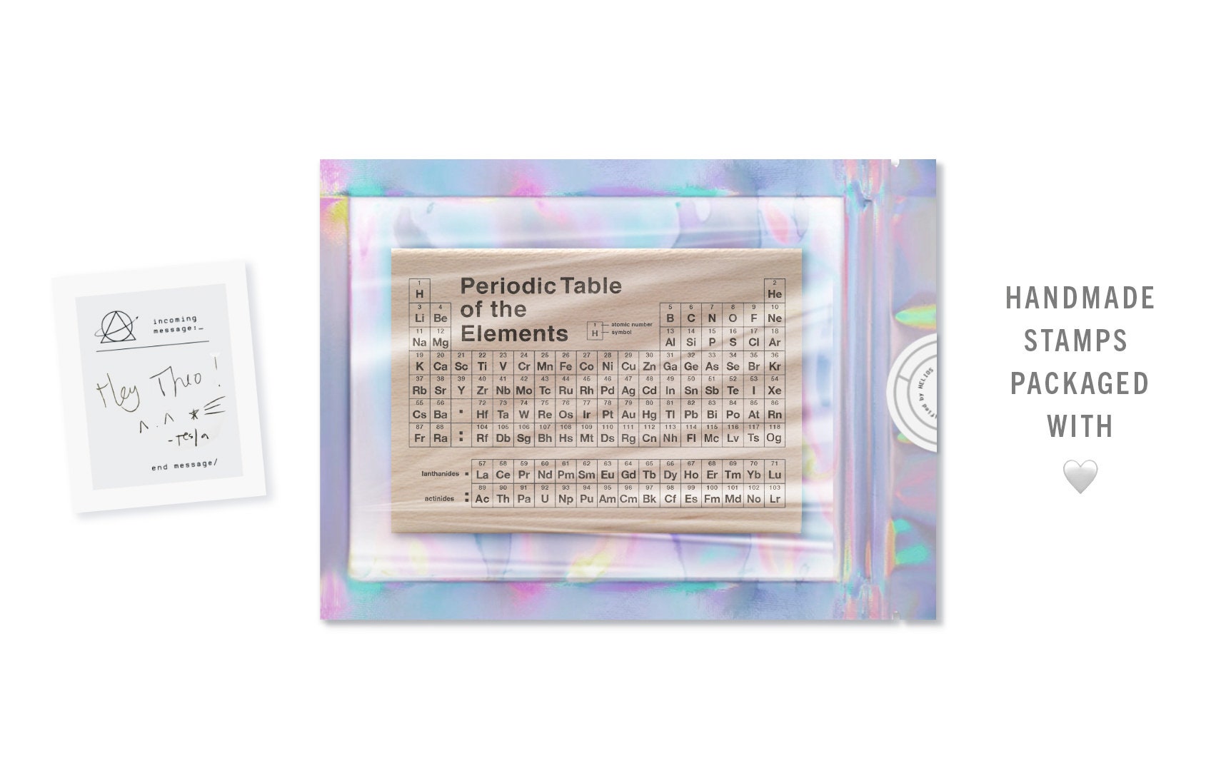 Periodic Table of Elements Rubber Stamp Periodensystem Stamp | Etsy