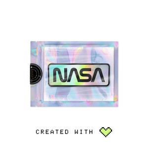 NASA Worm Holographic Vinyl Decal - Futuristic Sticker - Astronomy ...