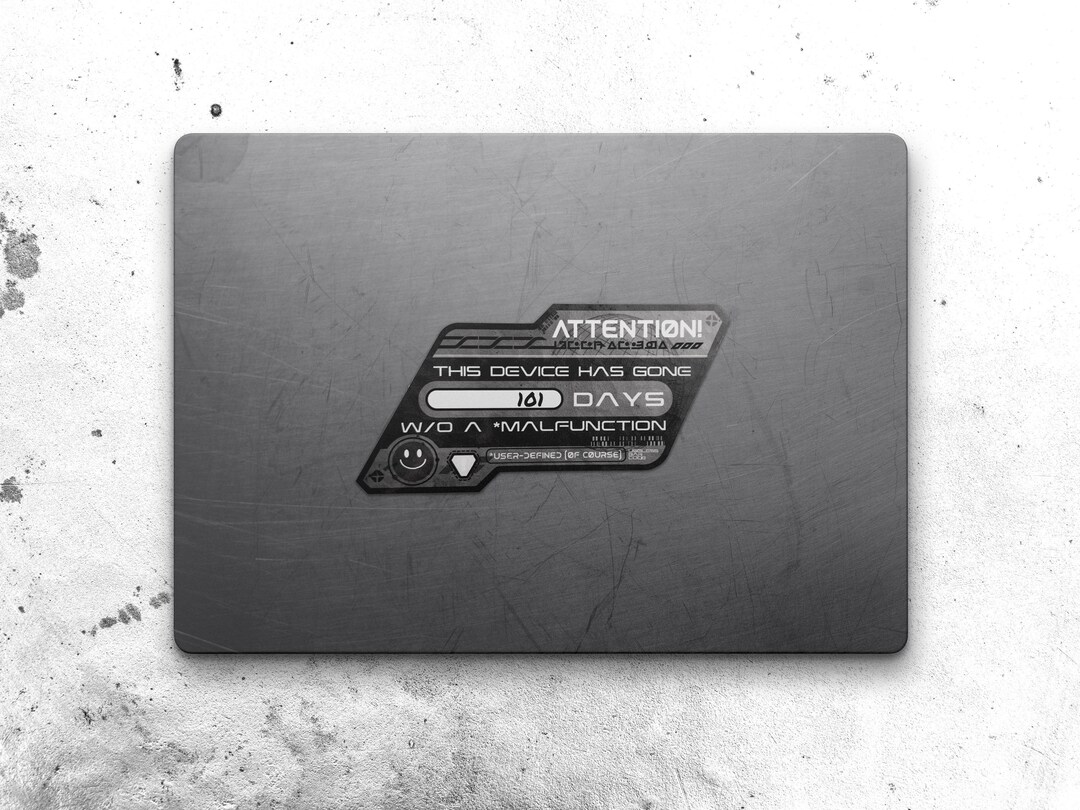 Dry Eraseable Cyberpunk Device Vinyl Decal - Device Online Laptop ...