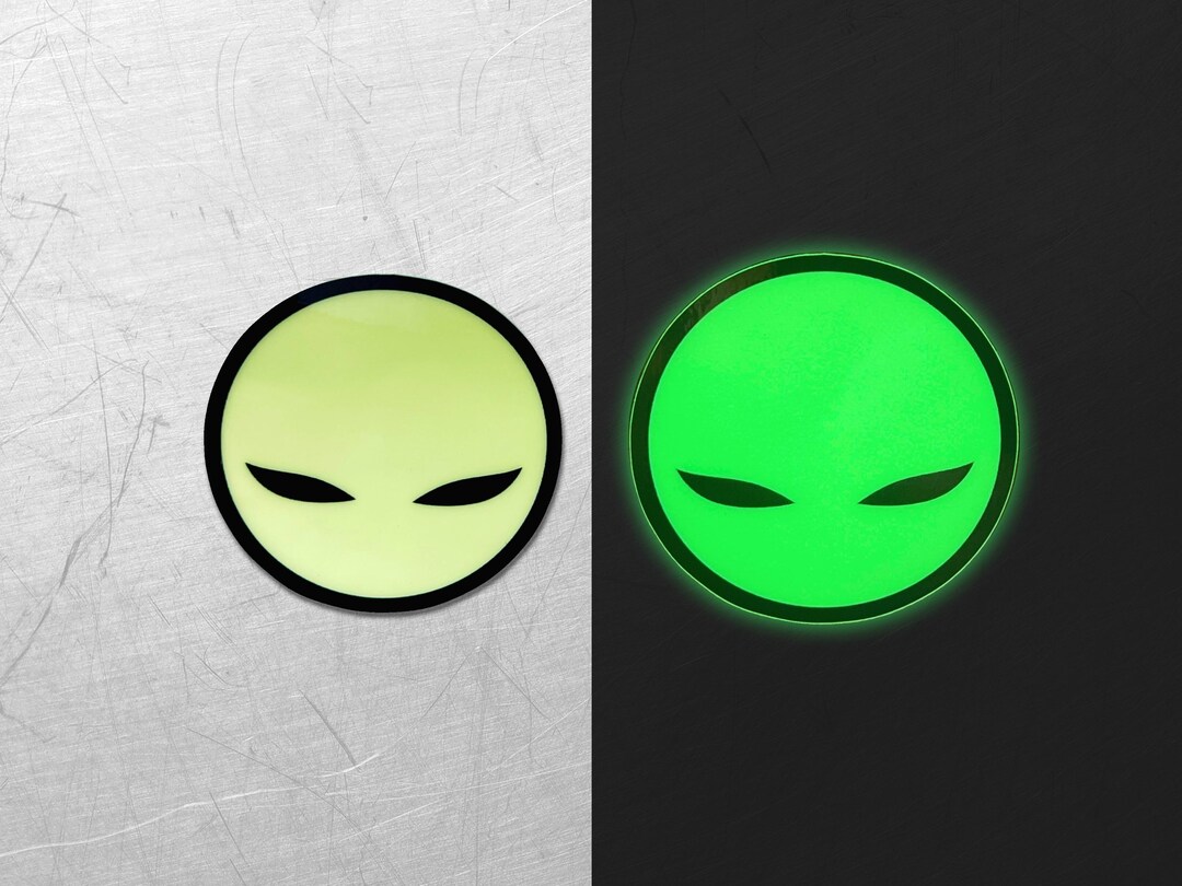 Sci-fi Alien Glow Vinyl Decal - Cyberpunk Ad Astra Laptop Sticker ...