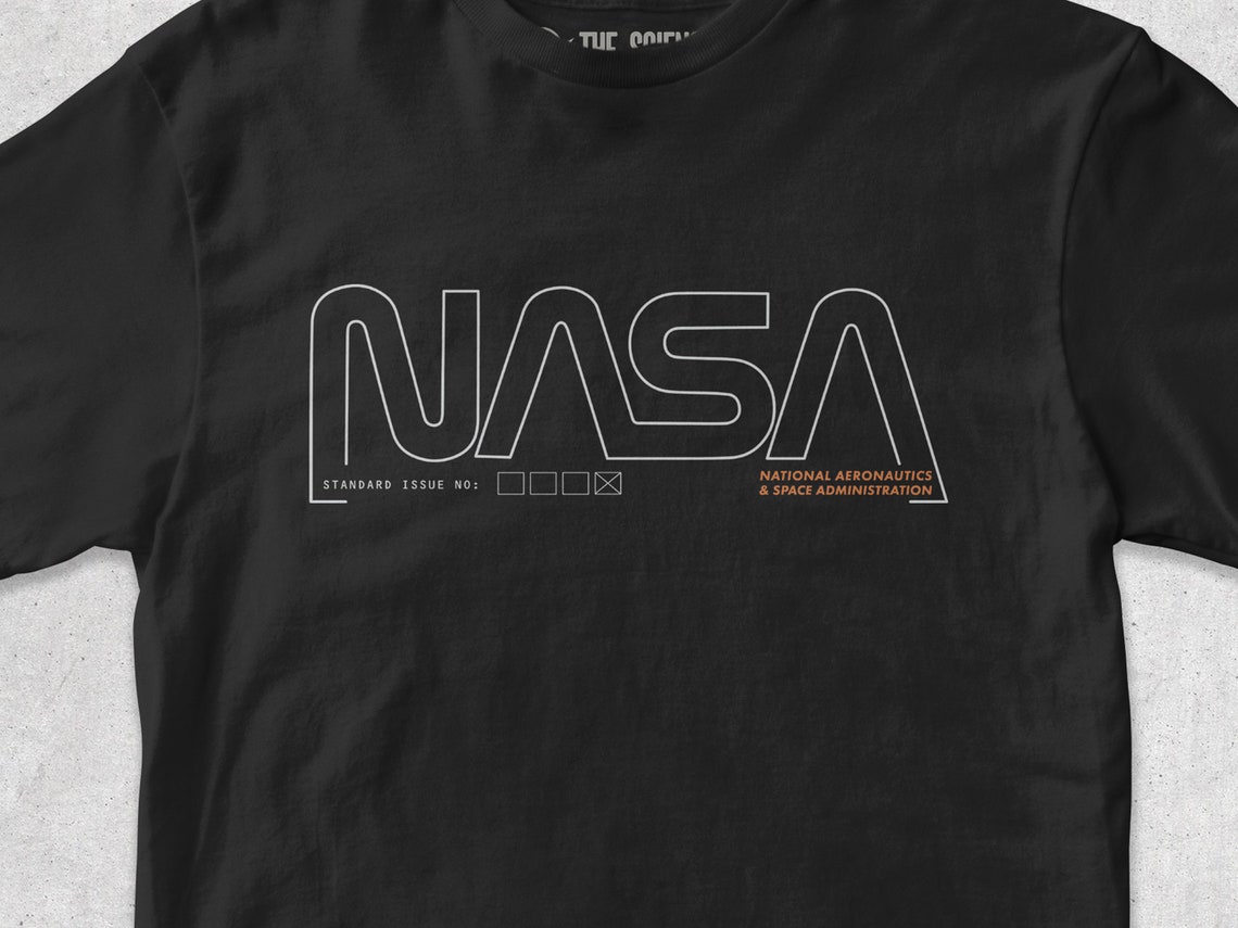 NASA Minimalist Tee - Aerospace Futurist T-shirt - NASA 60s Retro ...