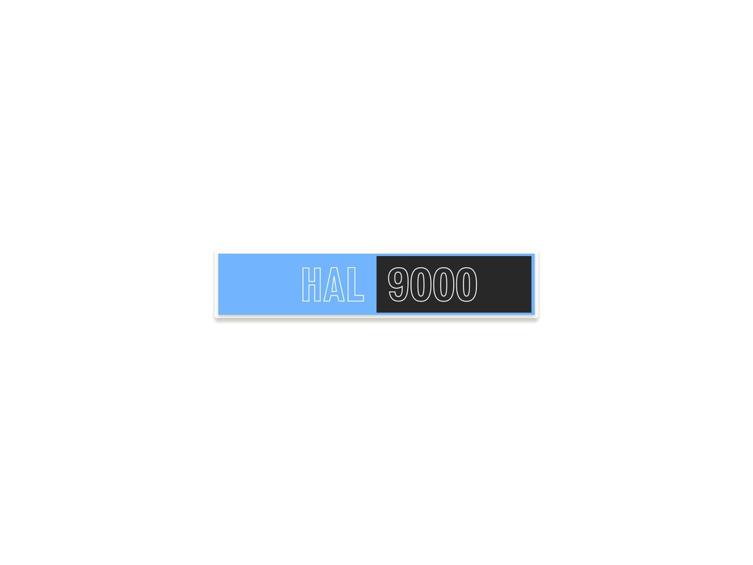HAL 9000 Decal - Retrofuturistic Laptop Sticker - Sci-fi / Cyberpunk ...