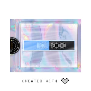 HAL 9000 Decal - Retrofuturistic Laptop Sticker - Sci-fi / Cyberpunk ...