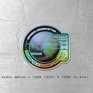 Pluto Society Holographic Decal - Pluto is Definitely a Planet ...