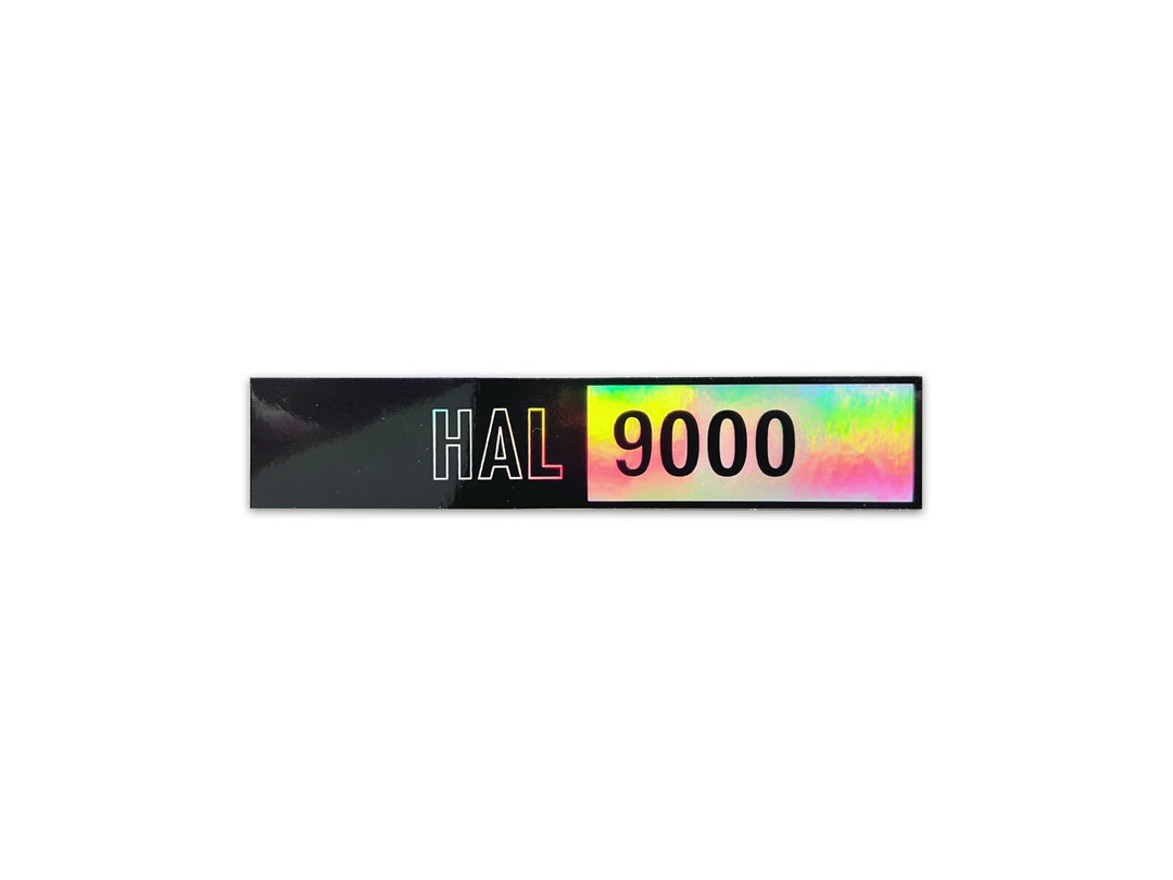 HAL 9000 Holographic Decal - Retrofuturistic Laptop Sticker - Sci-fi ...