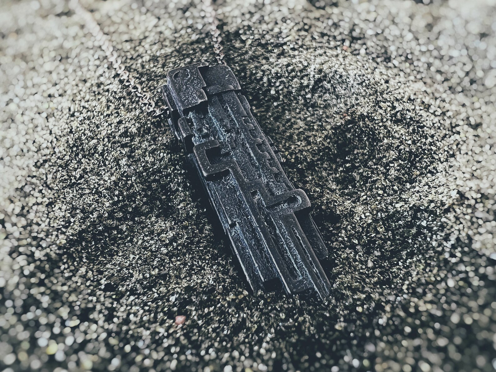 Meteorite Dust Monolith Key Pendant Dystopian Artifact - Etsy