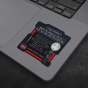 Device Offline Holographic Vinyl Decal - Manual Override Cyberpunk ...