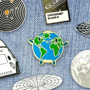 Solar System Enamel Pin - Voyager Golden Record Lapel / Brooch Pin ...
