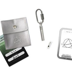 Martian Meteorite Fragment Time Capsule - Men's Stainless Steel Glass ...