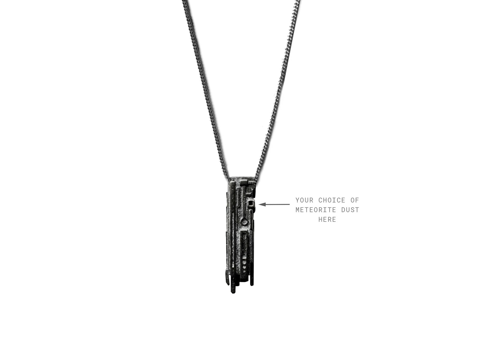 Meteorite Dust Monolith Key Pendant Dystopian Artifact - Etsy