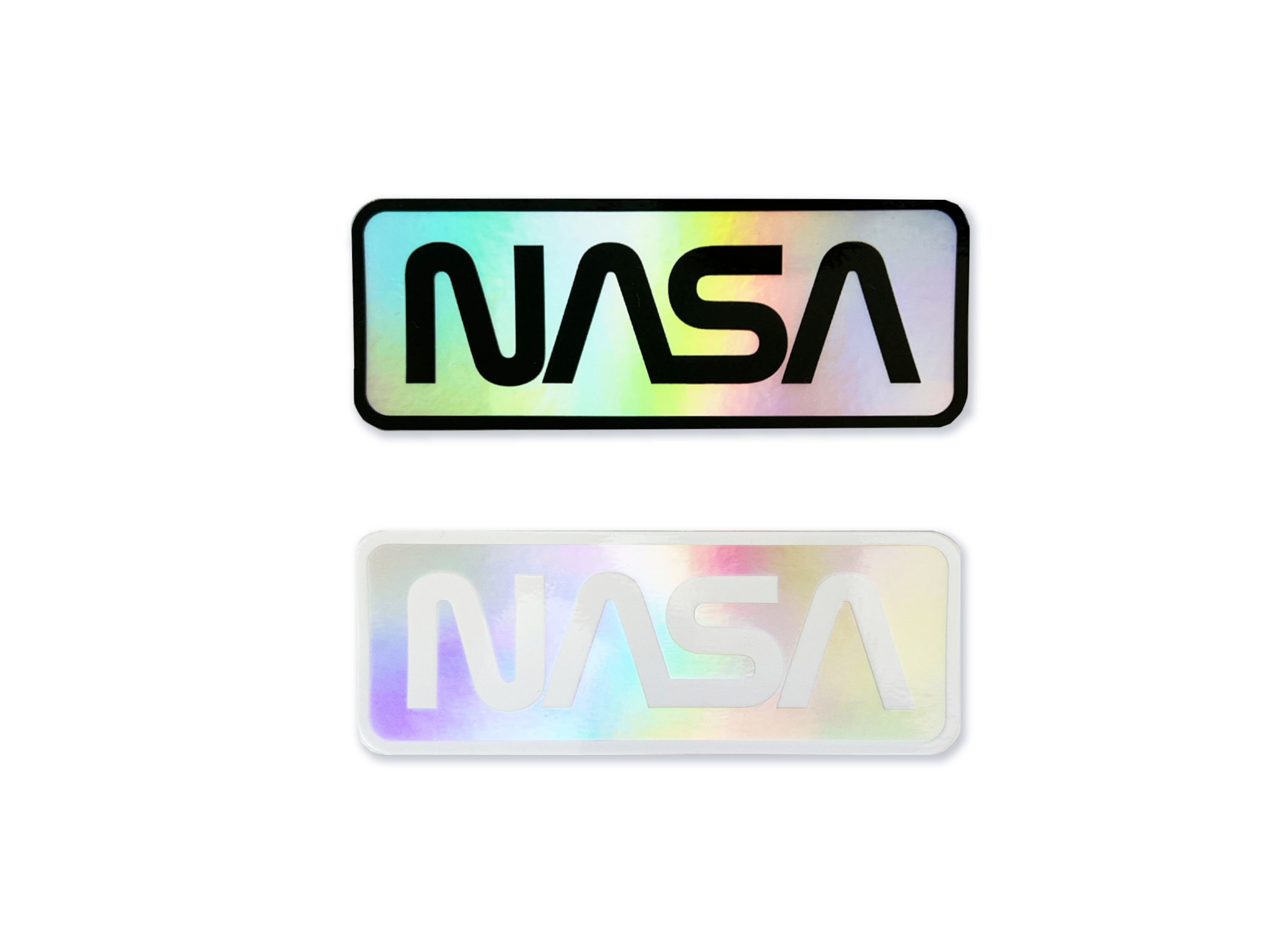 NASA Worm Holographic Vinyl Decal Retrofuturistic Sticker - Etsy