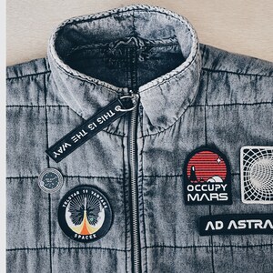 Voyager Solar System Patch EDC Jacket Mission Patches Golden Record ...