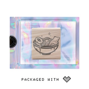 Cosmic Ramen Rubber Stamp Cute Kawaii Space Aesthetic Celestial ...