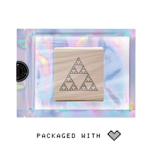 Sierpinski Triangle Rubber Stamp Mandelbrot & Koch Fractals - Etsy