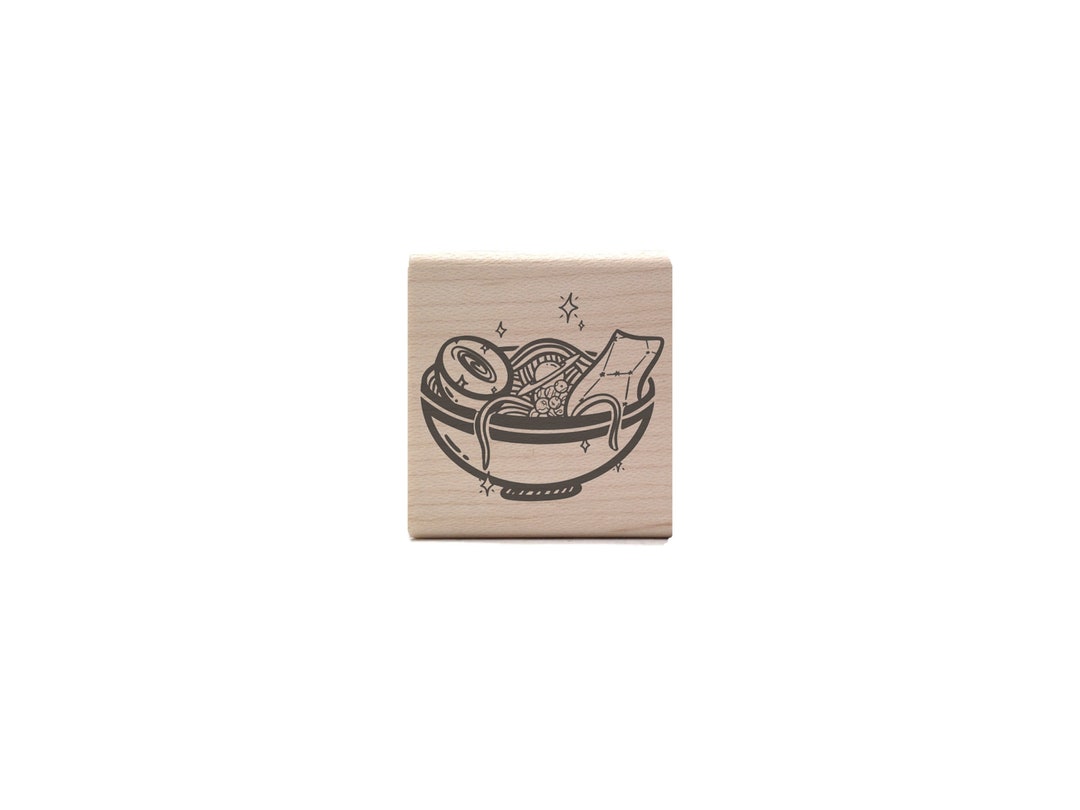 Cosmic Ramen Rubber Stamp Cute Kawaii Space Aesthetic Celestial ...