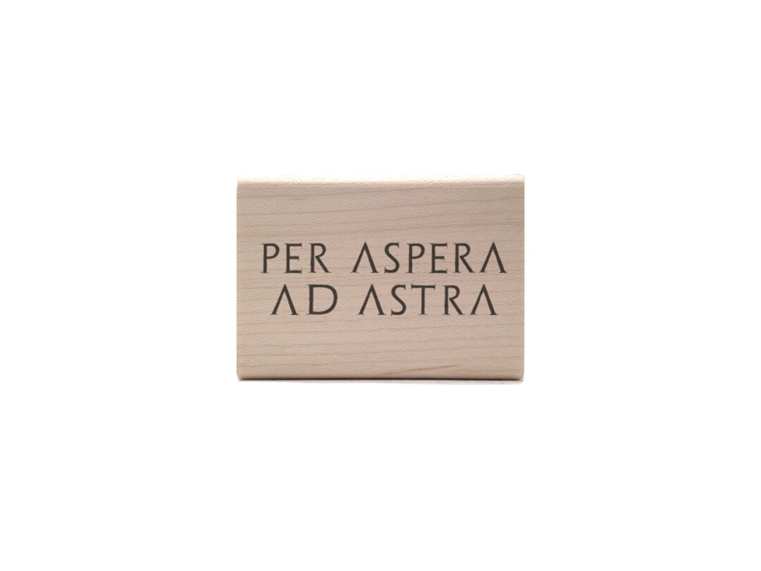 Per Aspera Ad Astra Rubber Stamp Celestial / Astronomy Stamp - Etsy