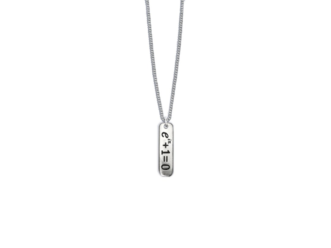 Handmade Sterling Silver Euler's Identity Necklace - Math & Physics ...