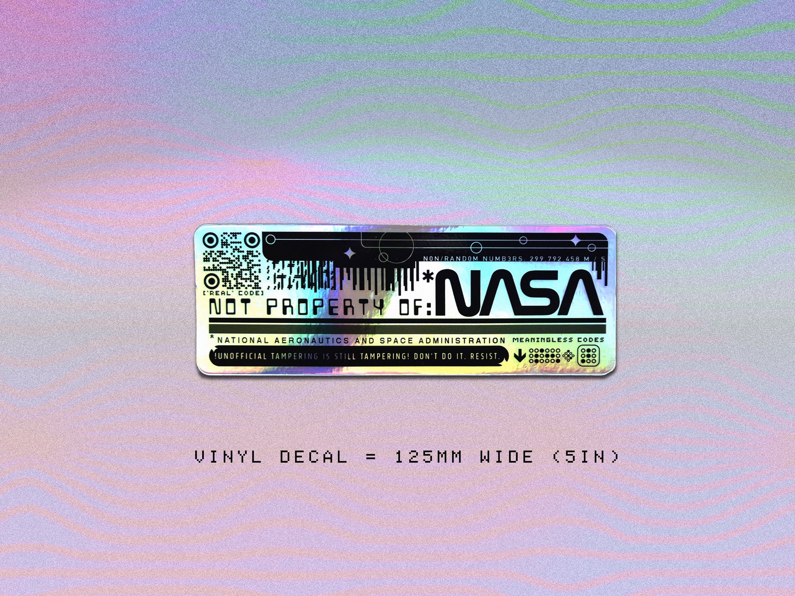 Anti-a.i. ish Holographic Vinyl Decal Cyberpunk Laptop Sticker ...