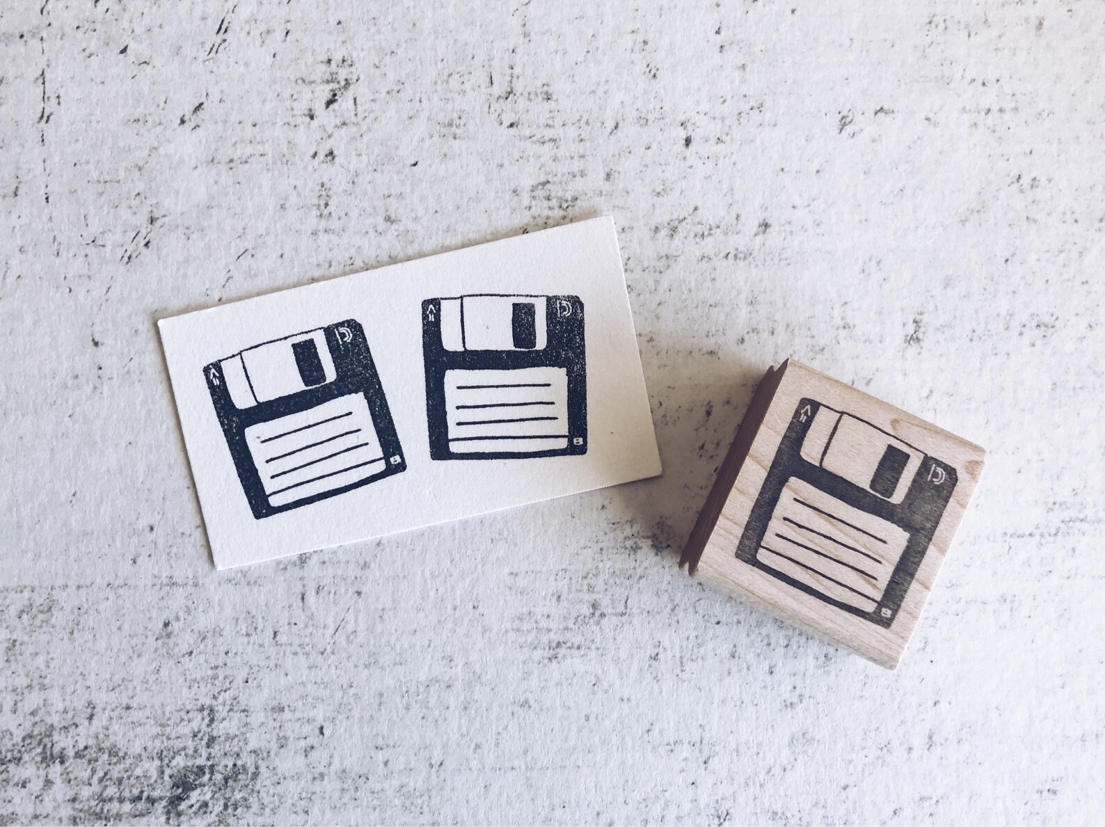 Floppy Disk Rubber Stamp Computer Diskette Stamp 80s and - Etsy