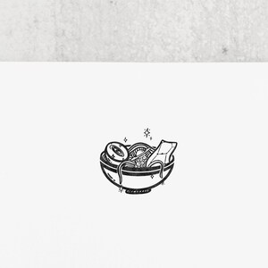 Cosmic Ramen Rubber Stamp Cute Kawaii Space Stamp | Etsy
