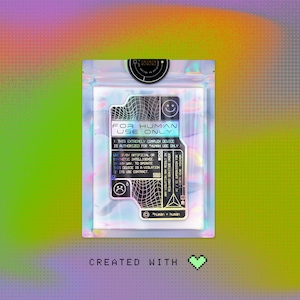 Anti-a.i. (ish) Holographic Vinyl Decal - Cyberpunk Laptop Sticker ...