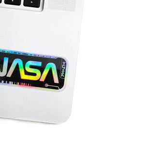 Cyberpunk NASA Worm Holographic Vinyl Decal - Astropunk / Futuristic ...