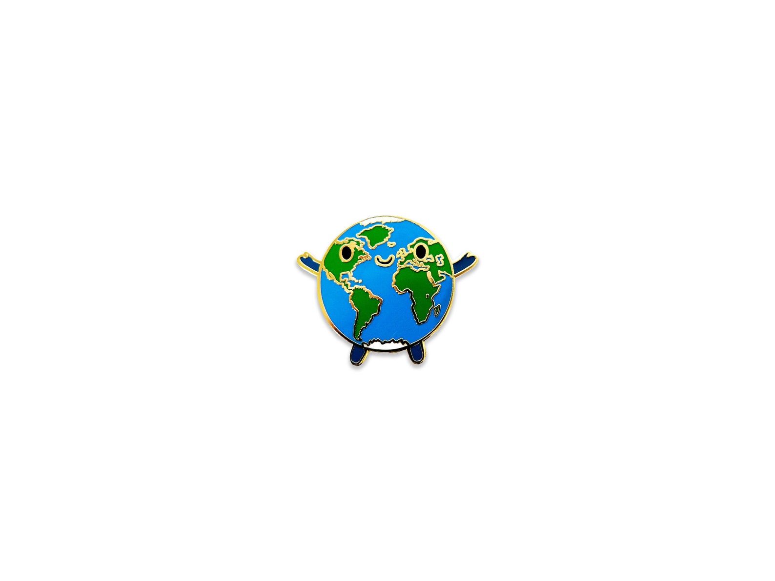 Happy Earth Enamel Pin Space Buddy Astronomy Lapel Pin | Etsy