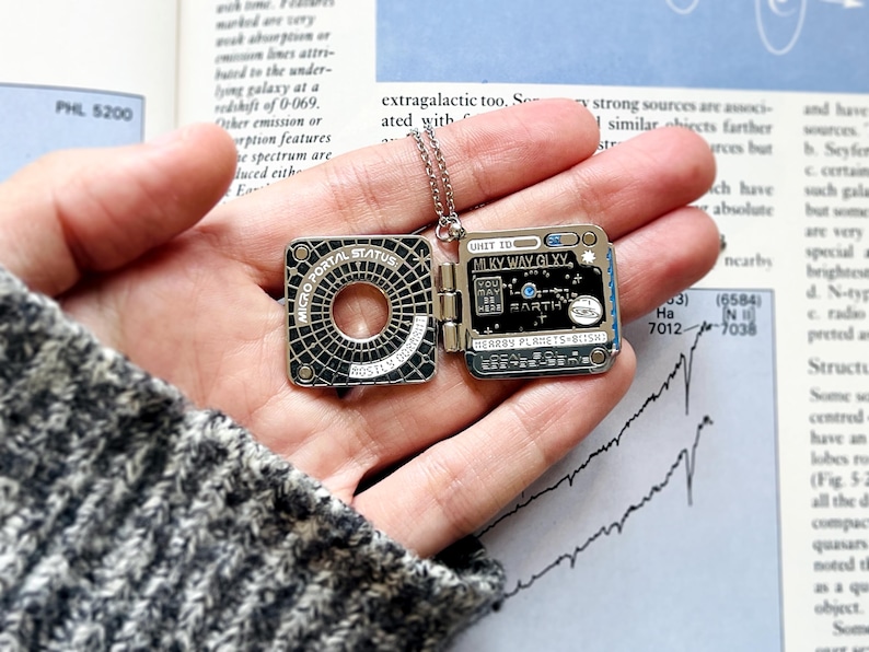 Universal Guide Book Locket Necklace - Futuristic / Interactive Event ...