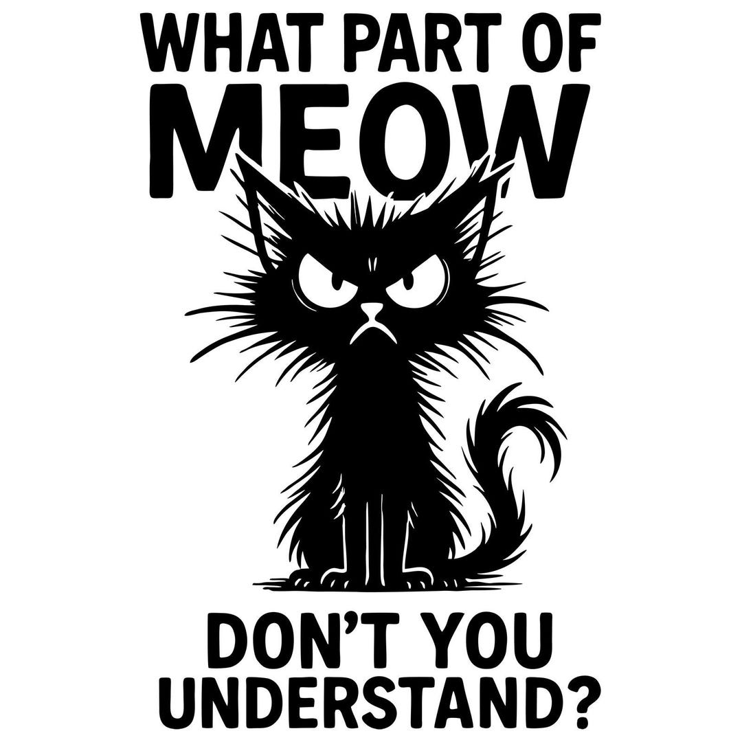 Grumpy Cat Cartoon, Funny Feline Attitude, POD Design, POD Art, PNG ...