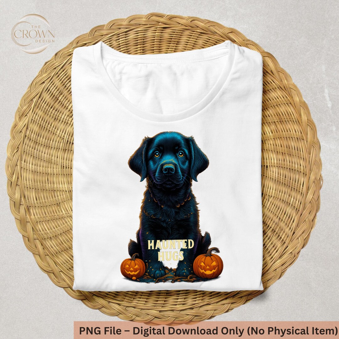 Haunted Hugs Dog PNG • Halloween Puppy Sublimation • Spooky Dog Clipart ...