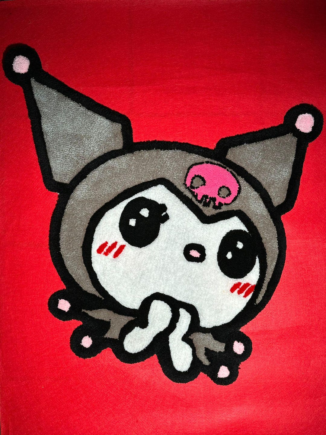 Kuromi Handmade Tufted Rug / Sanrio Characters - Etsy