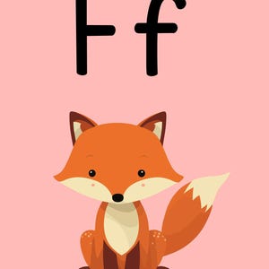 Editable Animal Alphabet Poster in Canva | Pastel A-Z ABC for Classroom ...