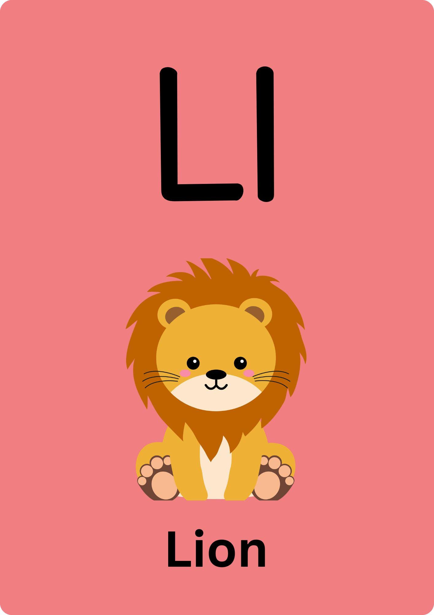 Editable Animal Alphabet Poster: Pastel ABC Classroom Decor (canva ...