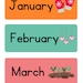 Pastel Rainbow Months of the Year Posters: Classroom Homeschool Decor ...