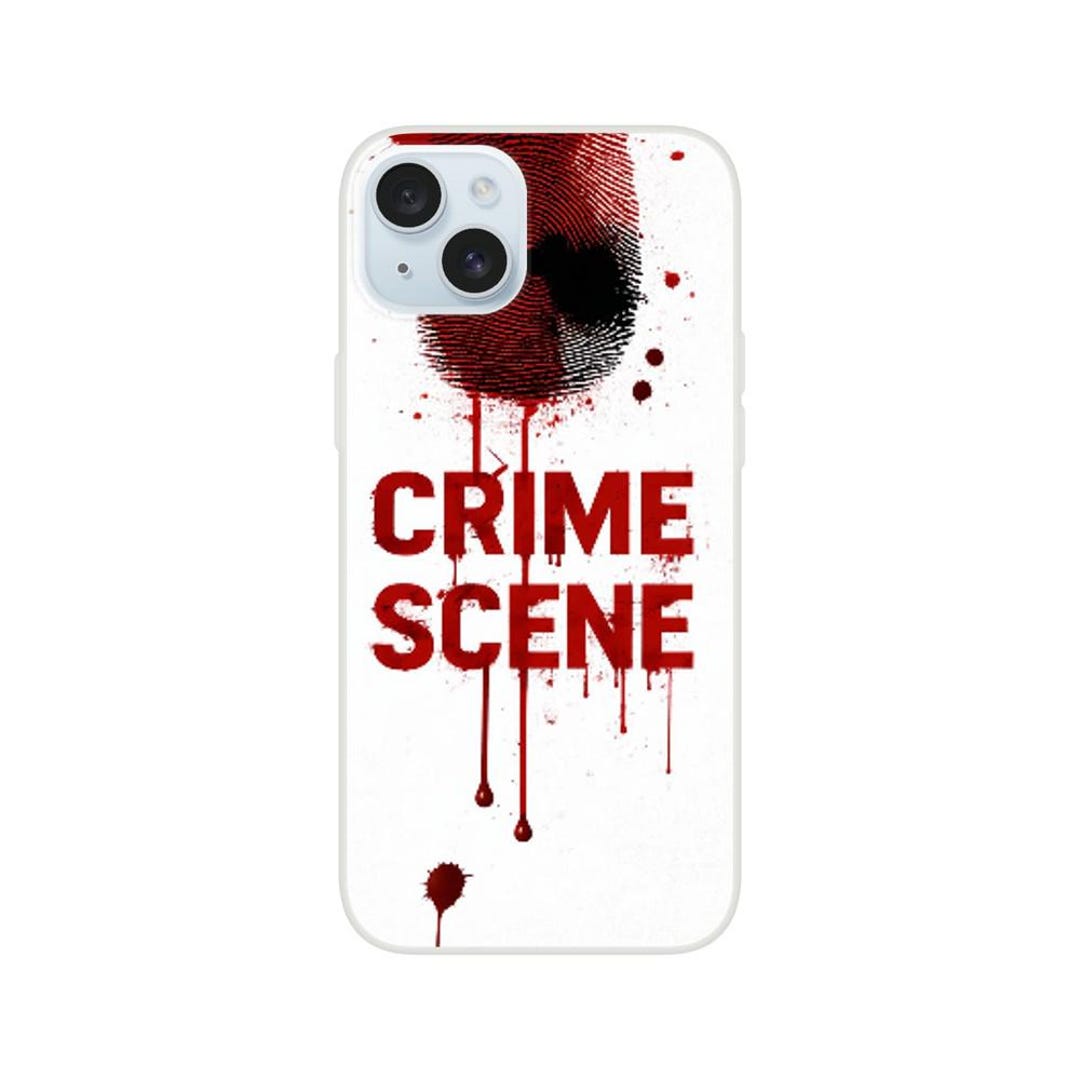 Bloody Fingerprint Crime Scene Phone Case - Unique Flexi Case for ...