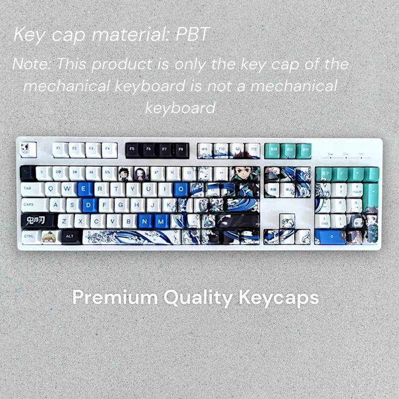 Tanjiro Demon Slayer Anime Keycap Set - Cherry Profile 108 PBT Keycaps ...