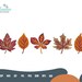 Autumn Leaf Border Embroidery Design, Seasonal Machine Embroidery File ...